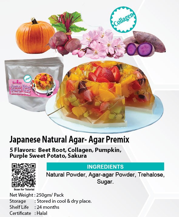 Japanese Natural Agar-Agar Premix - Baking Supplier Malaysia