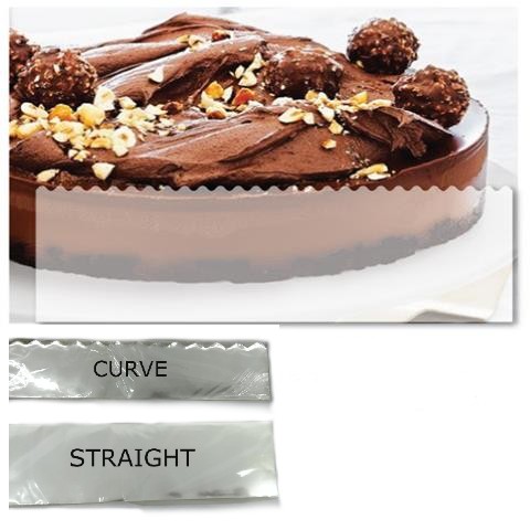 Plastic Cake Wrapper Curve & Straight - Baking Supplier Malaysia